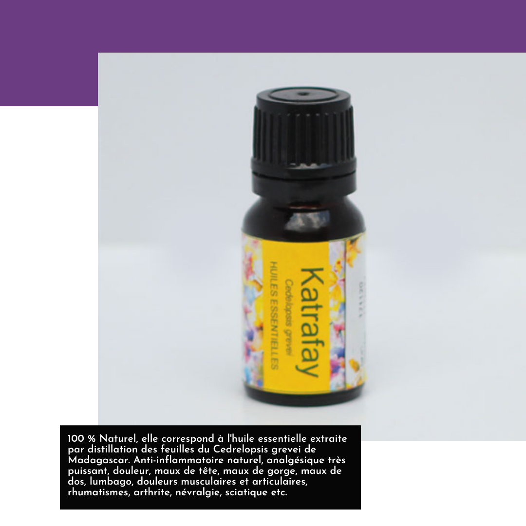 Huile essentielle de Katrafay de Madagascar - Vaniala - Flacon 10 ml ...