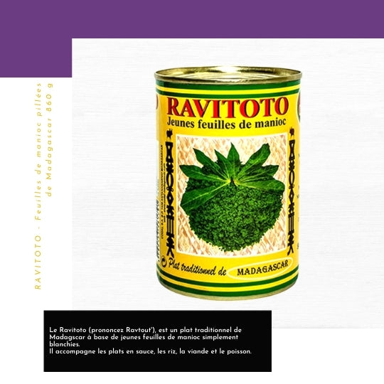 Ravitoto - Feuilles de manioc pillées de Madagascar 420 g codal ...